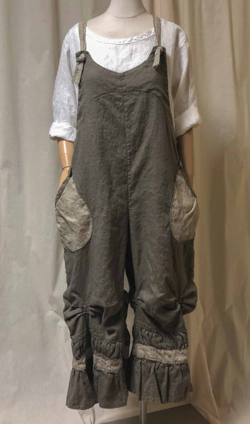 Colette Coverall - Cottage Core Linen Overalls – Heart's Desire Clothing